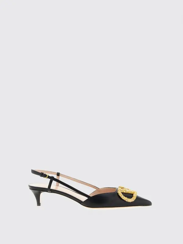 Valentino Garavani Slingback Pumps With Embellished Logo