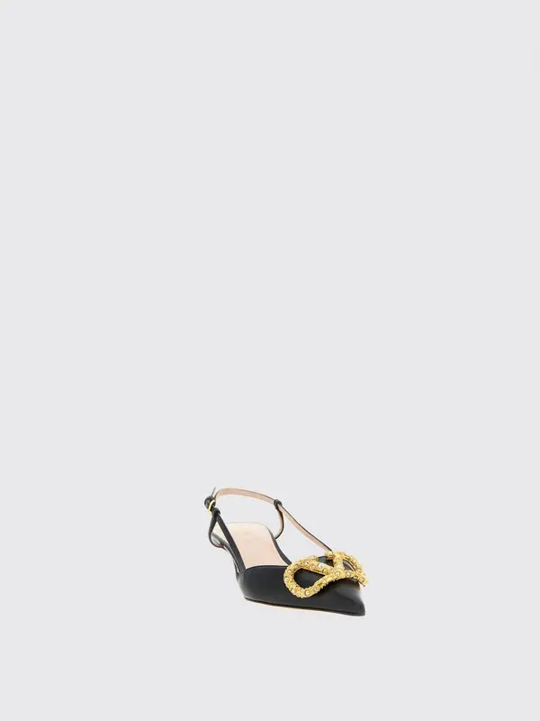 Valentino Garavani Slingback Pumps With Embellished Logo