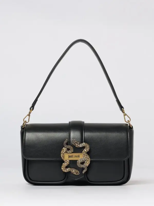 Just Cavalli Faux Leather Bag - Black