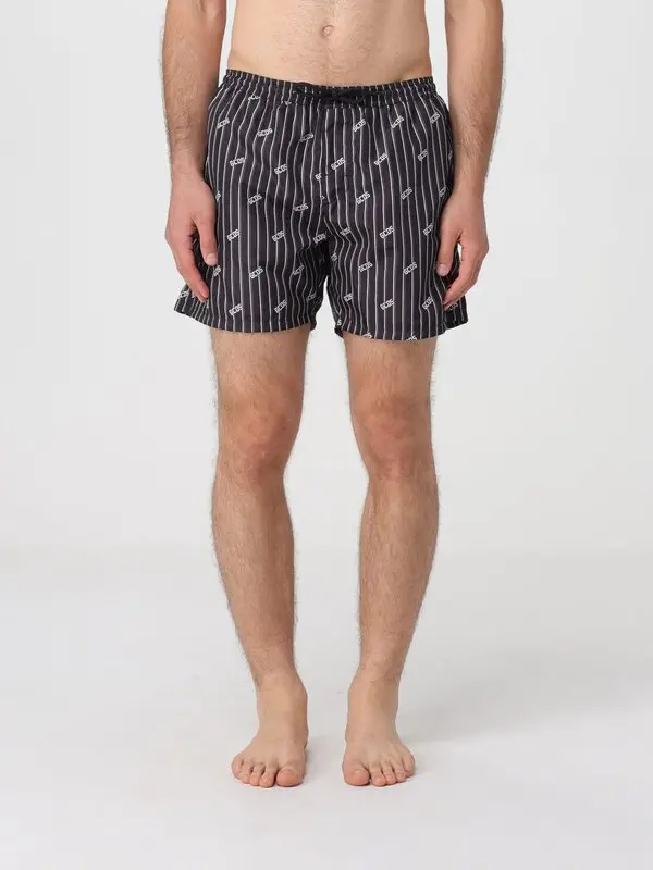 Gcds Printed Polyester Swimsuit - Black