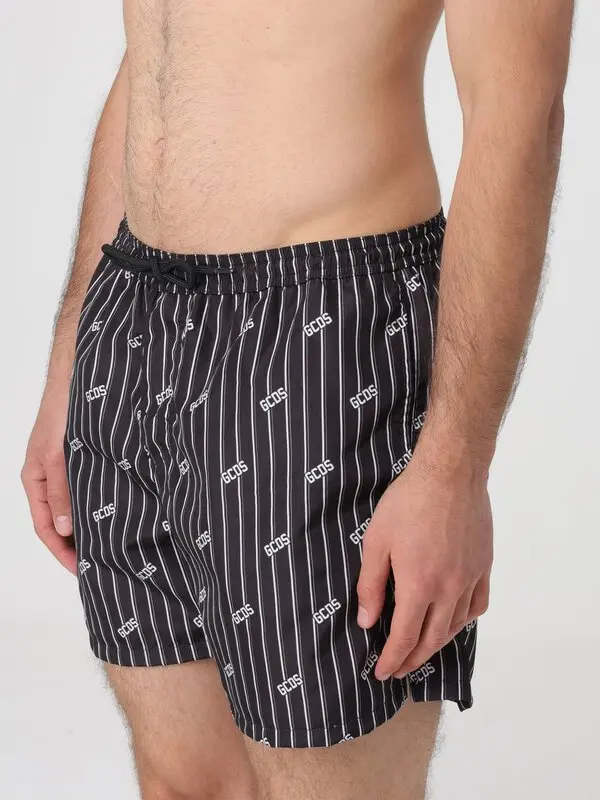 Gcds Printed Polyester Swimsuit - Black
