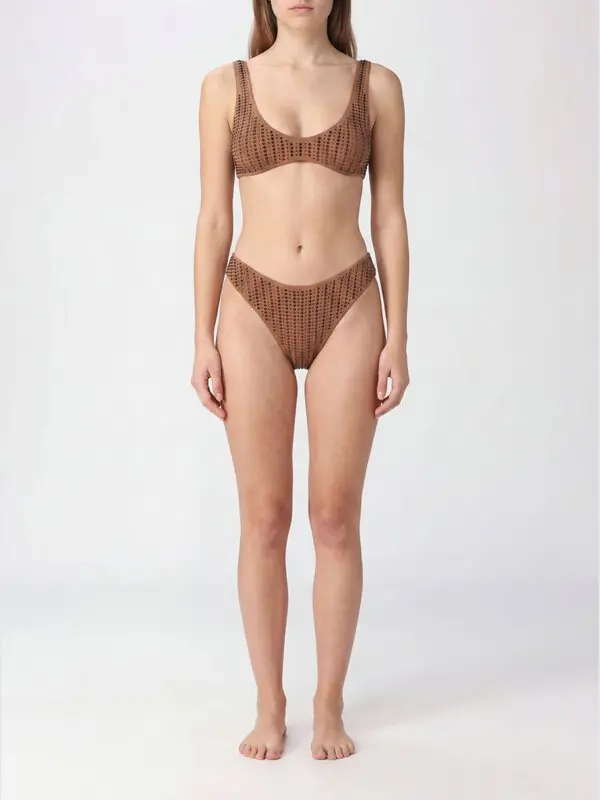 VENUJA Embellished Swimsuit - Brown