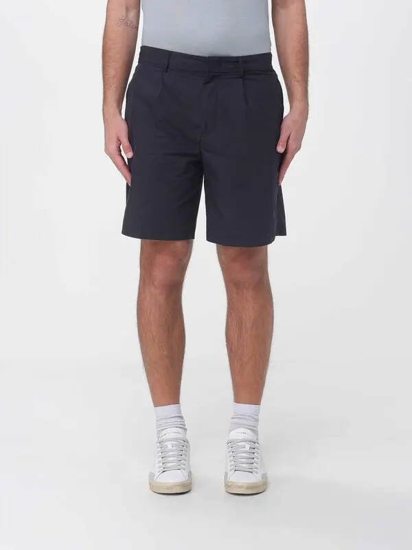 Emporio Armani Solid Cotton Chino Shorts