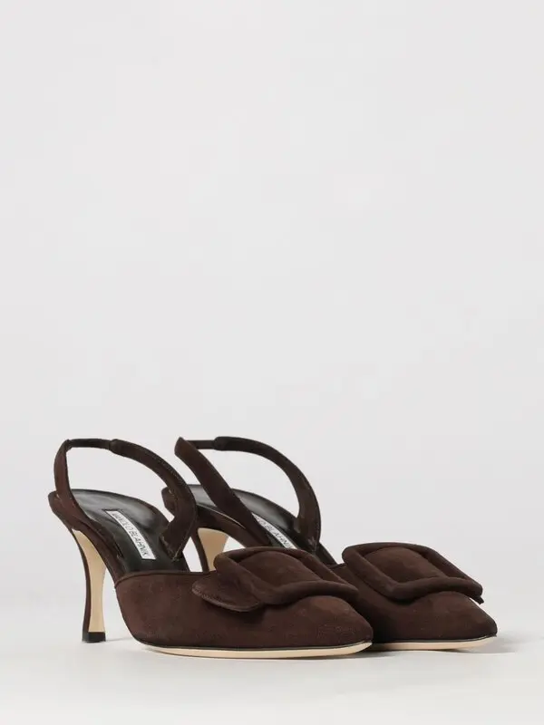 Manolo Blahnik Slingback Pumps With Bow Detailing