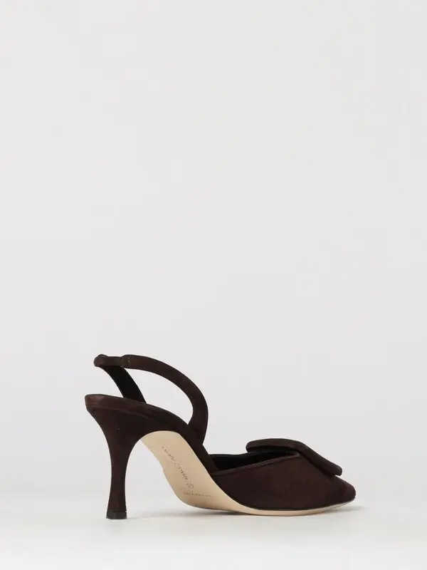 Manolo Blahnik Slingback Pumps With Bow Detailing