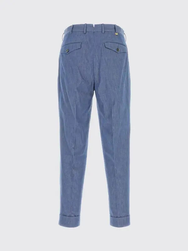 PT TORINO Slim Fit Cotton Trousers - Blue