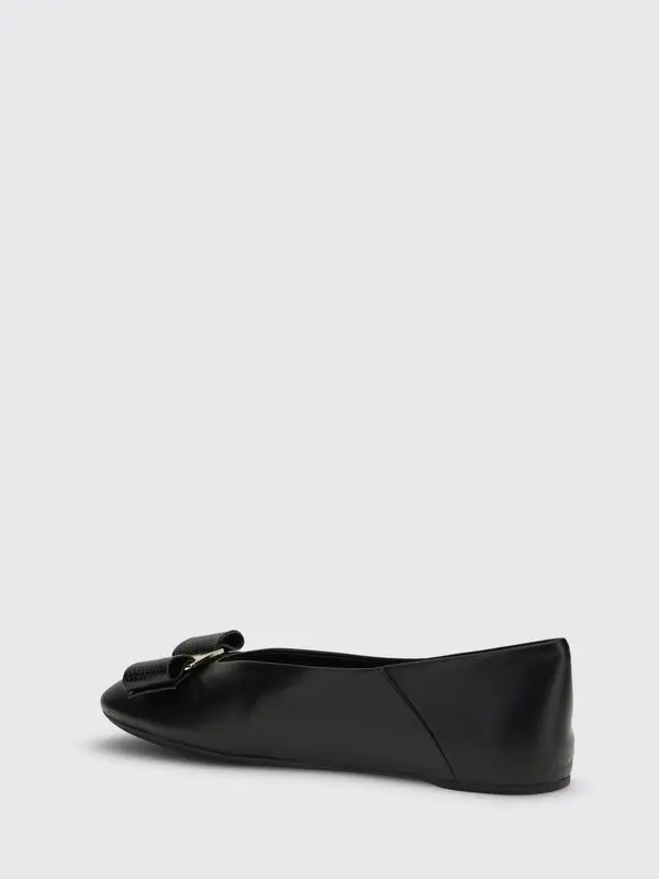 FERRAGAMO Vara Leather Ballerina Flats