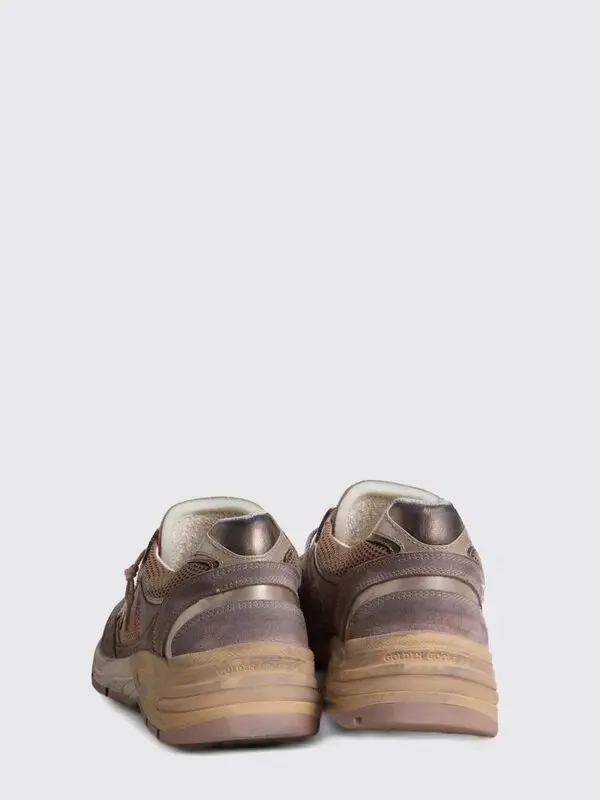 GOLDEN GOOSE Dad-star Sneakers In Suede And Mesh - Pink