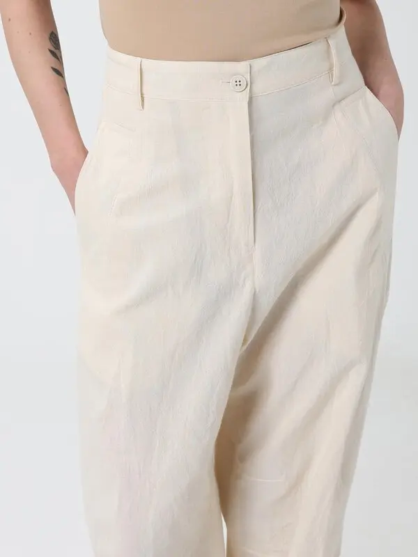 Dries Van Noten Wide Leg Cotton Trousers