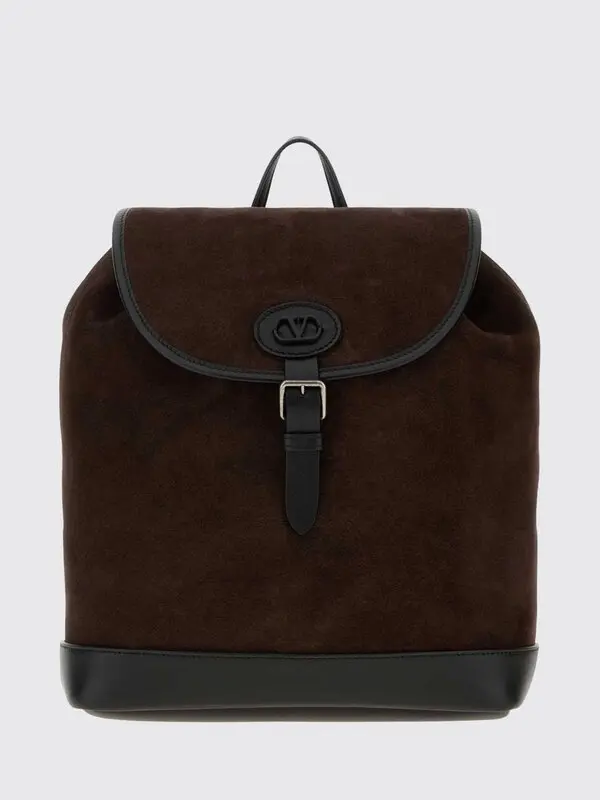 Valentino Garavani Antibes Suede Backpack With Vlogo Signature