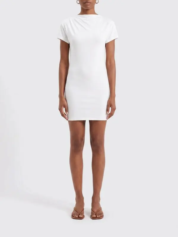 Jacquemus Cut-out Sheath Mini Dress - White