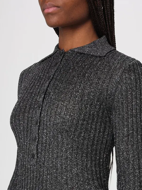 THE FRANKIE SHOP Ribbed Polo Shirt