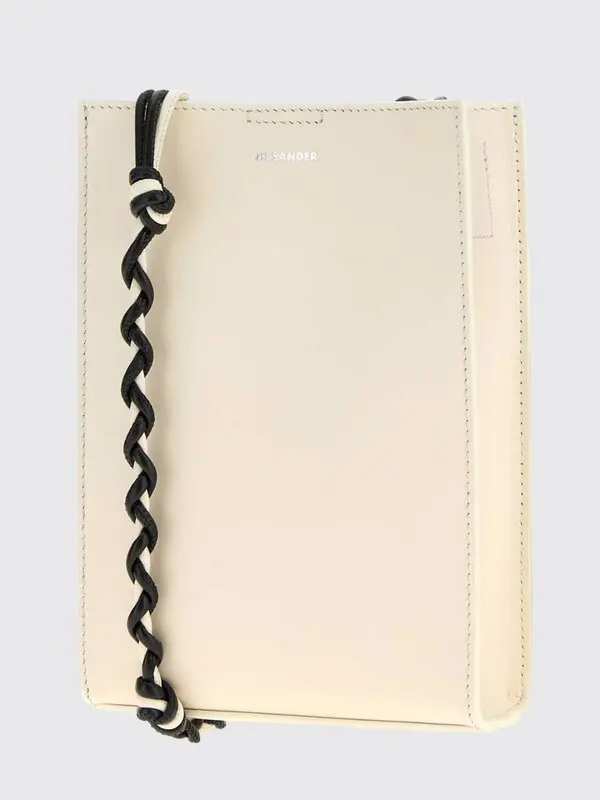 JIL SANDER Small Tangle Smooth Calfskin Leather Crossbody Bag