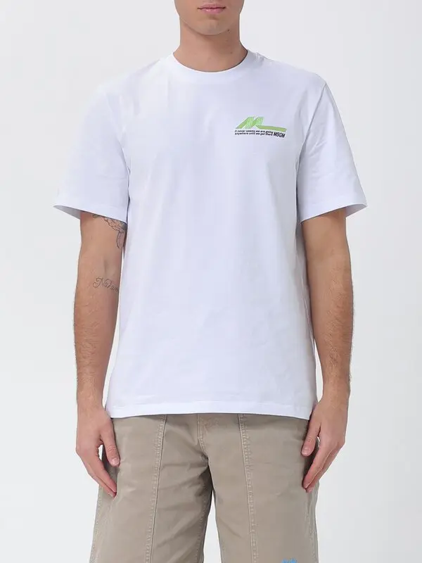 MSGM Cotton T-shirt With Logo
