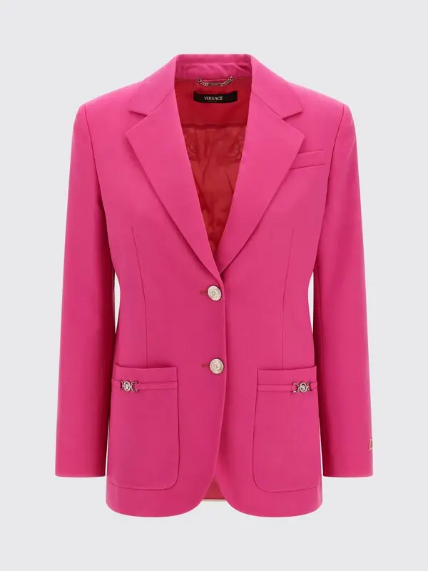 Versace Blazer With Embellished Pockets