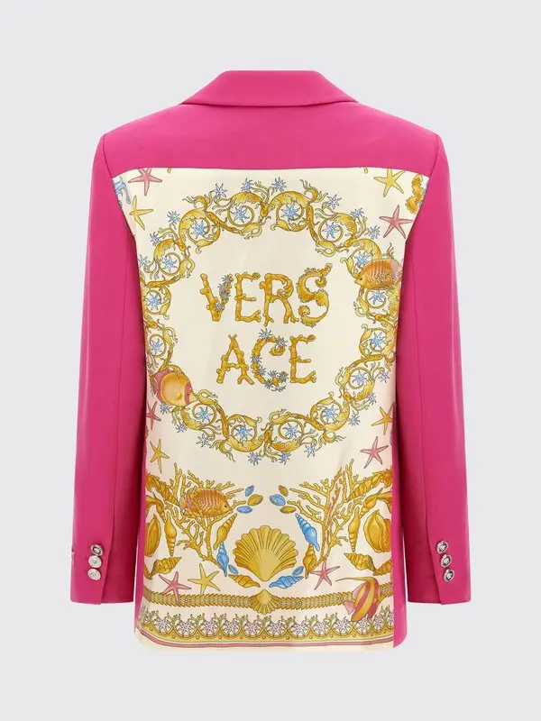 Versace Blazer With Embellished Pockets