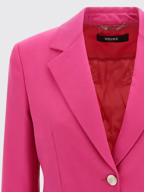 Versace Blazer With Embellished Pockets