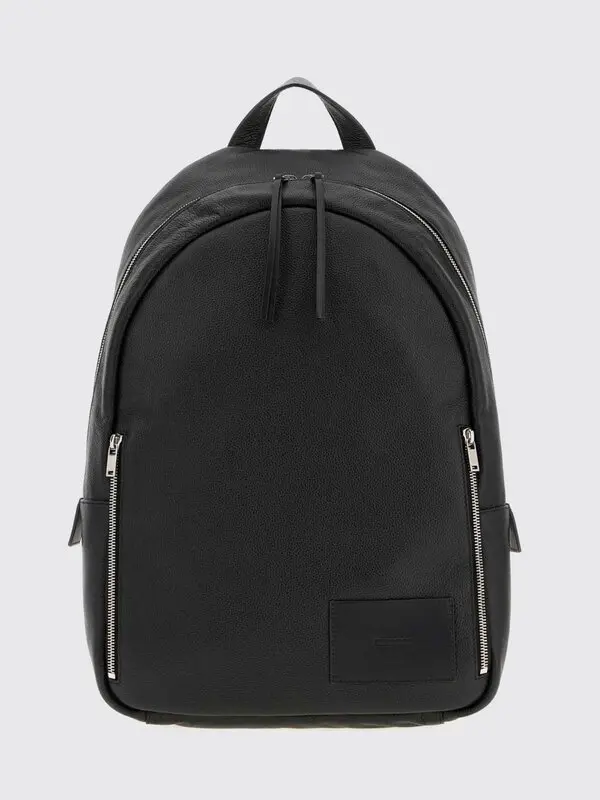 JIL SANDER Calfskin Leather Backpack With Adjustable Straps And Embossed Logo