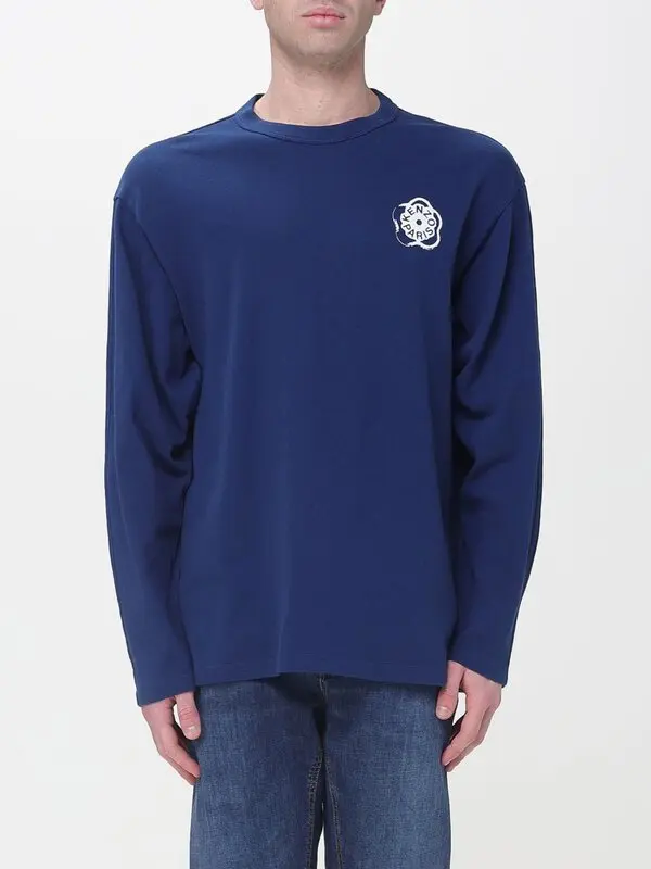 Kenzo Cotton Crew Neck T-shirt With Logo - Blue