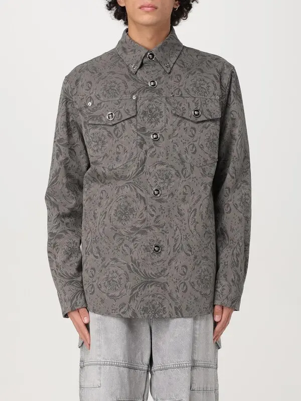 Versace Printed Shirt Jacket