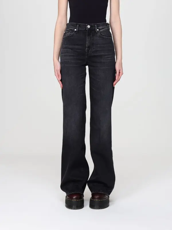 7 For All Mankind Straight Leg Jeans In Denim
