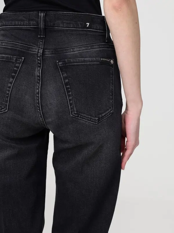 7 For All Mankind Straight Leg Jeans In Denim