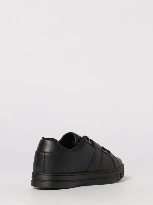 Versace Leather Sneakers - Black