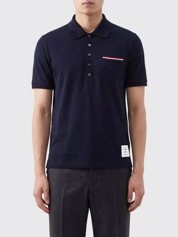 Thom Browne Polo Shirt Colour - Blue