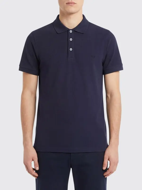 FAY Cotton Polo Shirt - Blue