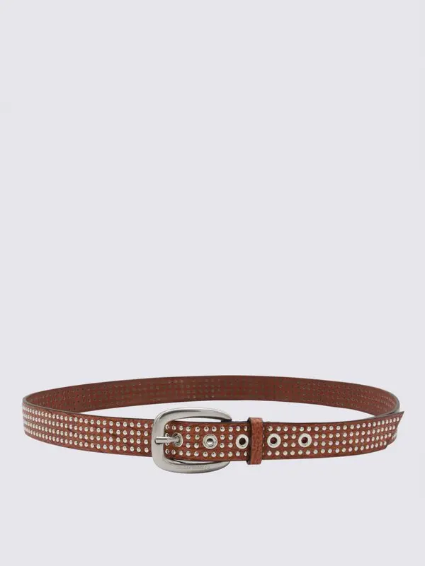 GOLDEN GOOSE Studded Leather Belt