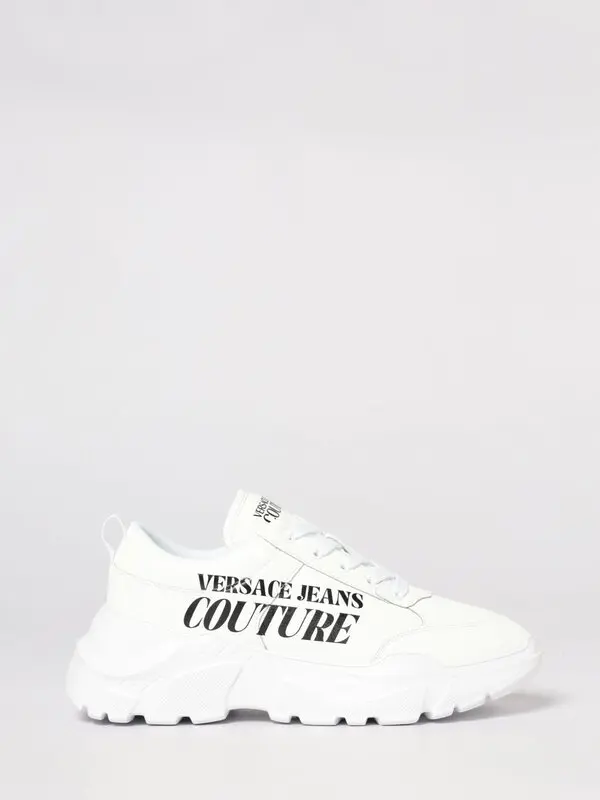 Versace Leather Sneakers - White