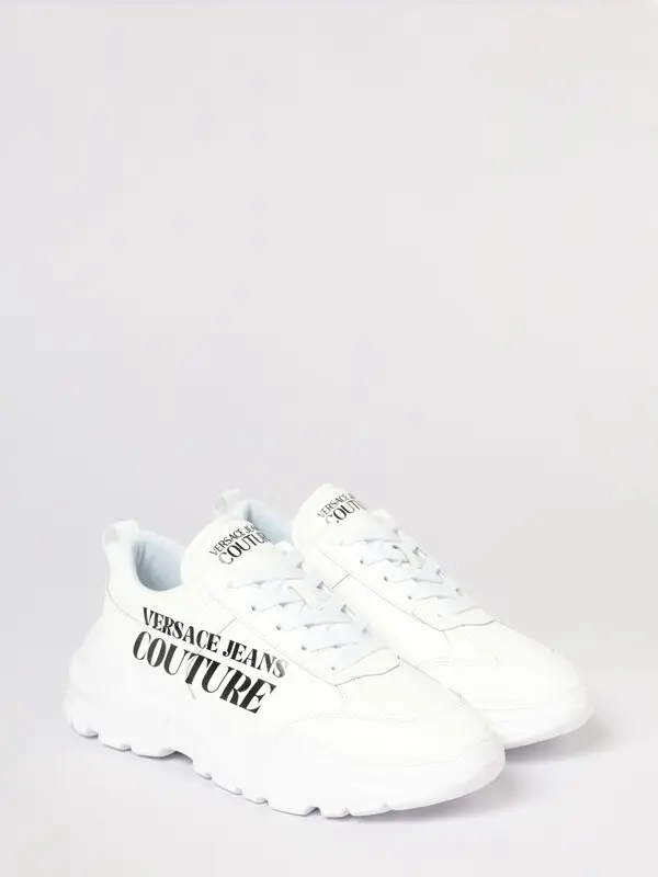 Versace Leather Sneakers - White