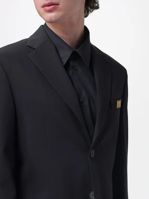 Versace Wool Blend Single Breasted Blazer