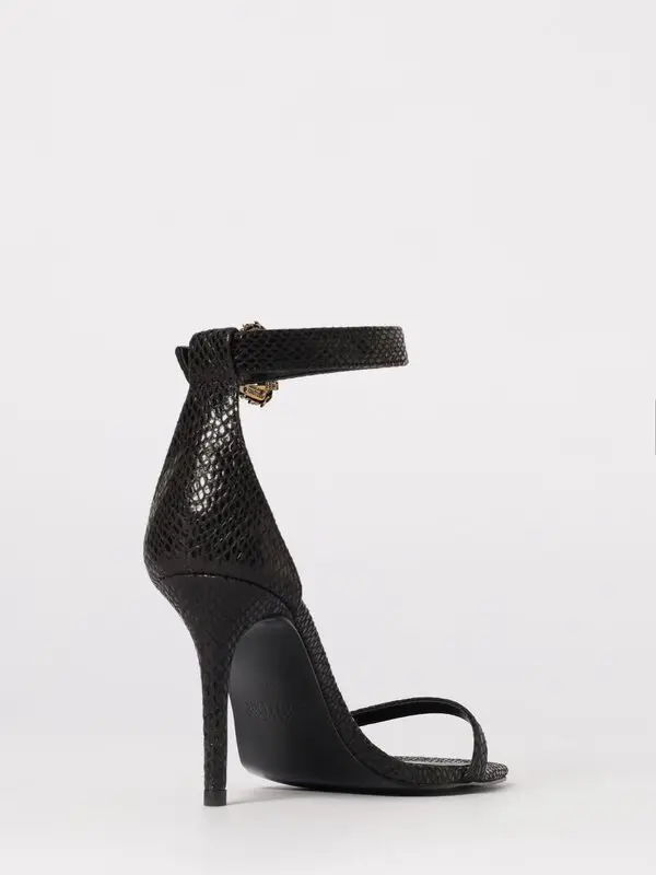 Versace Python Print Synthetic Leather Sandals