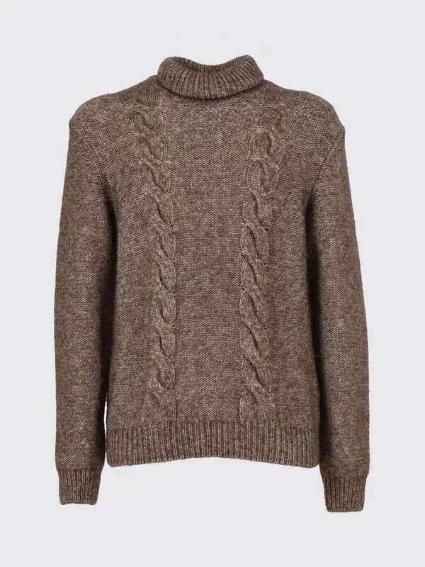 K-WAY Chunky Knit Turtleneck Jumper - Black