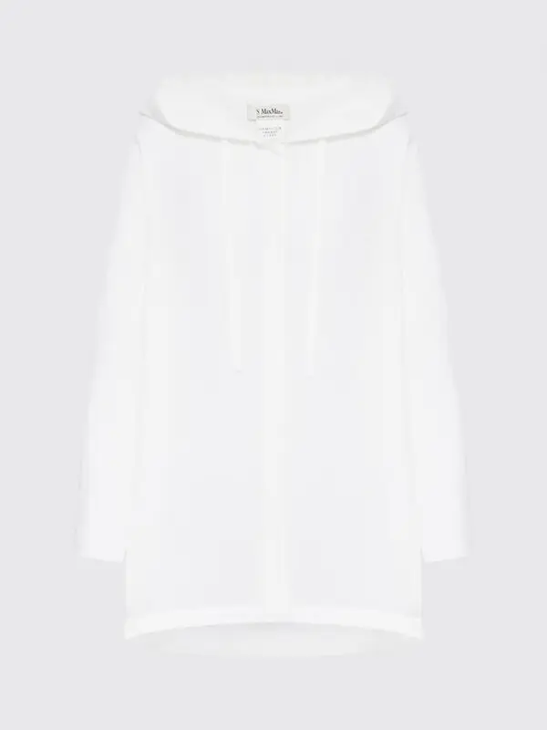 Max Mara Pure Linen Hooded Blouse With Drawstring