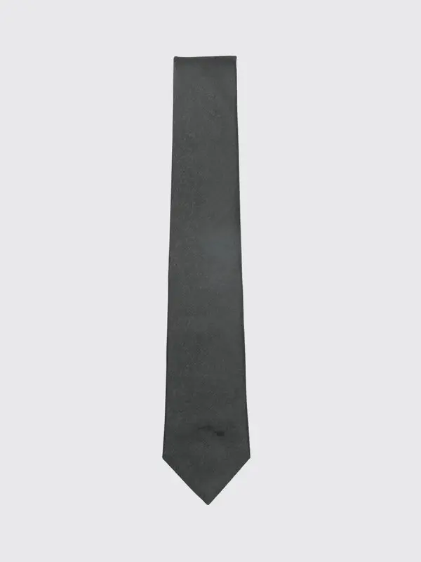 Emporio Armani Jacquard Silk Tie - Grey
