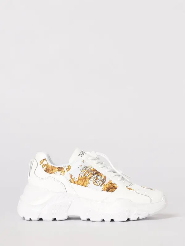 Versace Low Top Sneakers With Baroque Print