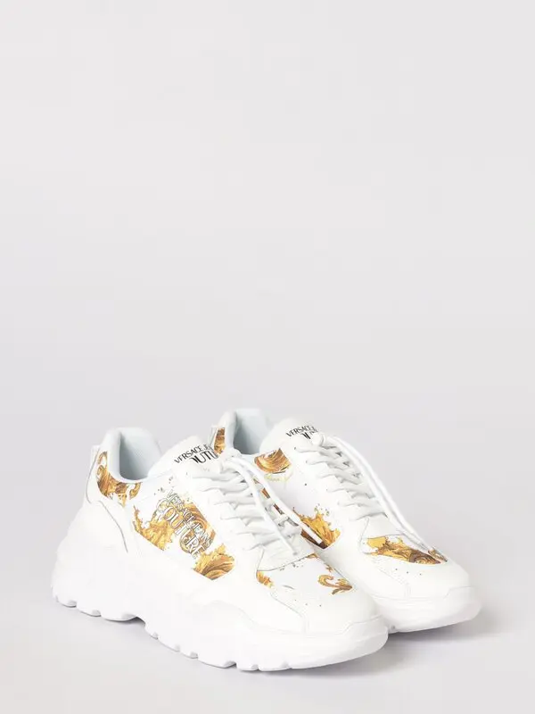 Versace Low Top Sneakers With Baroque Print