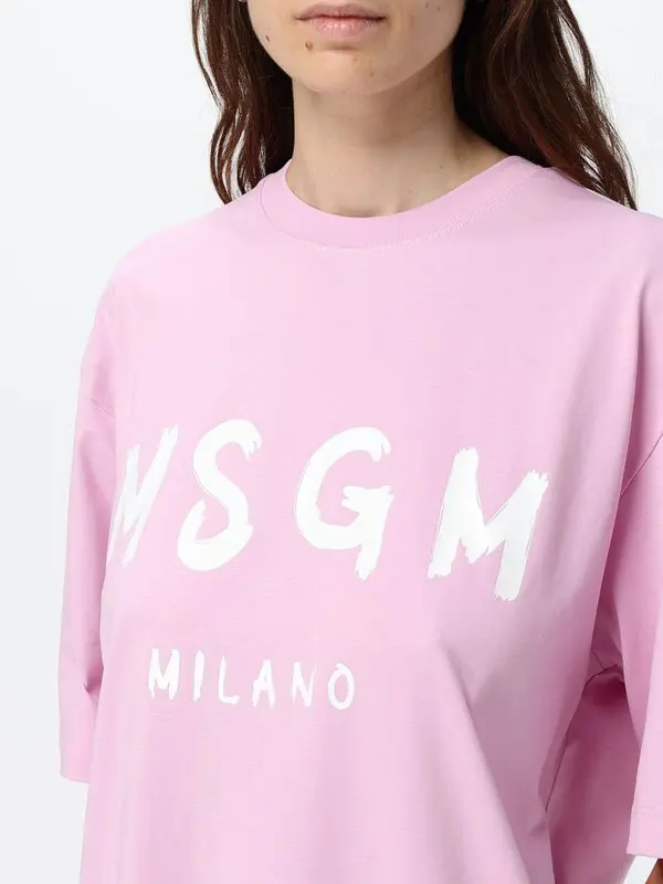 MSGM Cotton T-shirt Mini Dress