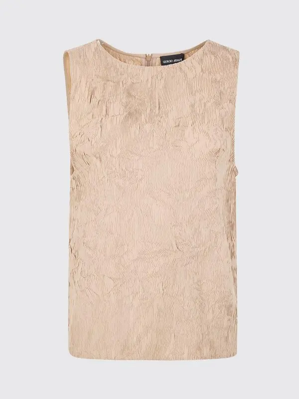 Giorgio Armani Pleated Crêpe Sleeveless Top