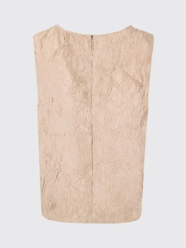 Giorgio Armani Pleated Crêpe Sleeveless Top