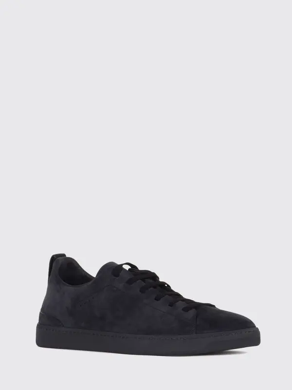 Church's Rochdale Suede Calf Leather Sneakers With Pull-tab - Navy