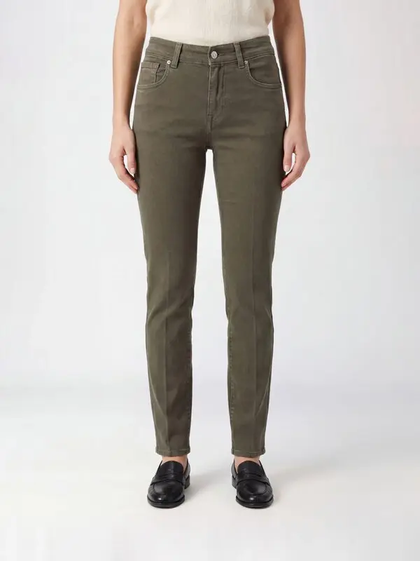 7 For All Mankind Cropped Jeans In Cotton Denim