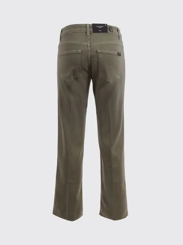 7 For All Mankind Cropped Jeans In Cotton Denim