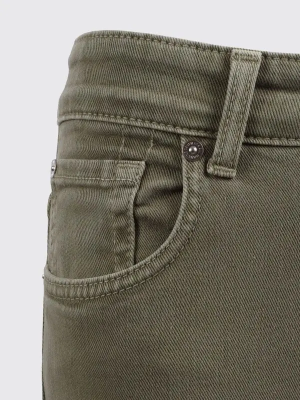 7 For All Mankind Cropped Jeans In Cotton Denim