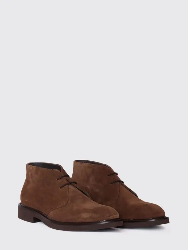 DOUCAL'S Suede Lace-up Boots - Brown