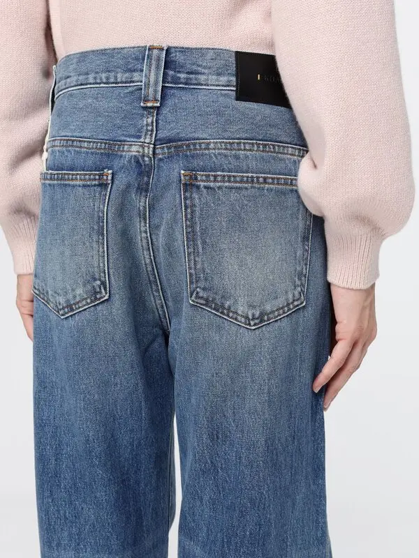 Khaite High-waisted Wide Leg Jeans In Cotton
