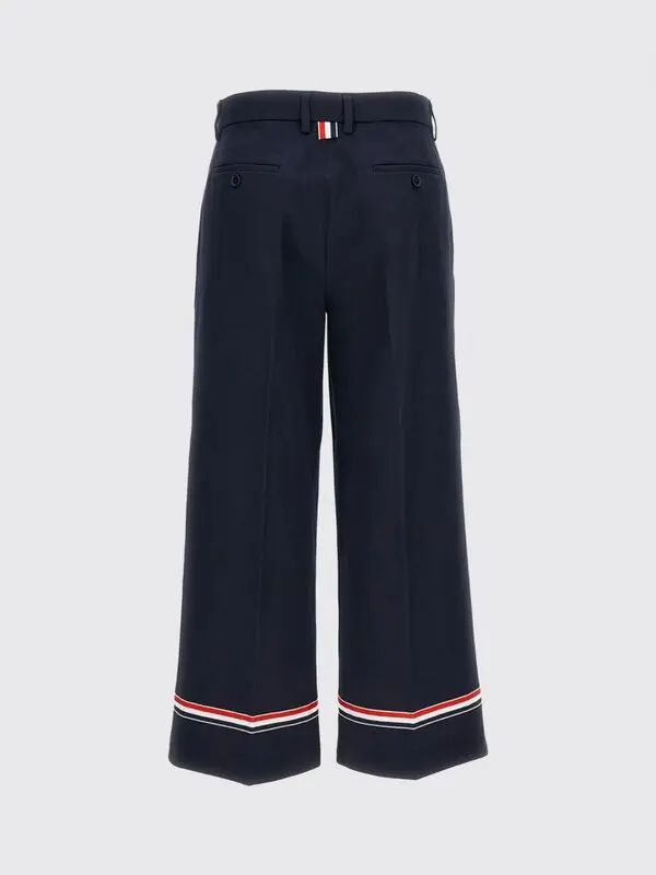 Thom Browne Cropped Fit Cotton Trousers