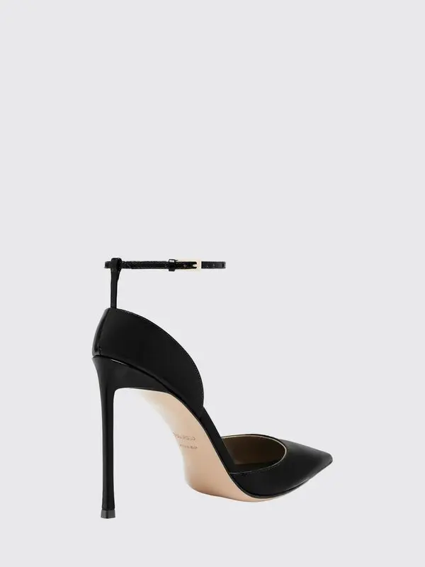 TOM FORD Vertigo Patent Leather Stiletto Pumps With Ankle Strap - Black